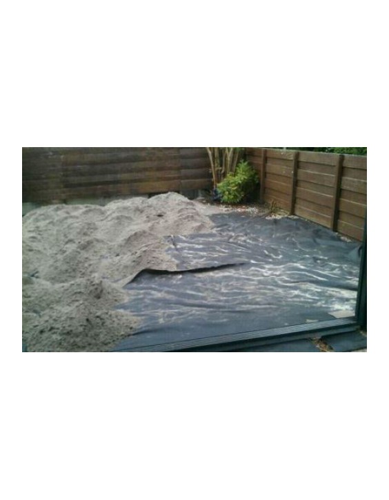 Gronddoek - wegendoek - drukverdeeldoek - 4.20 mtr breed - 225 gr p/m²